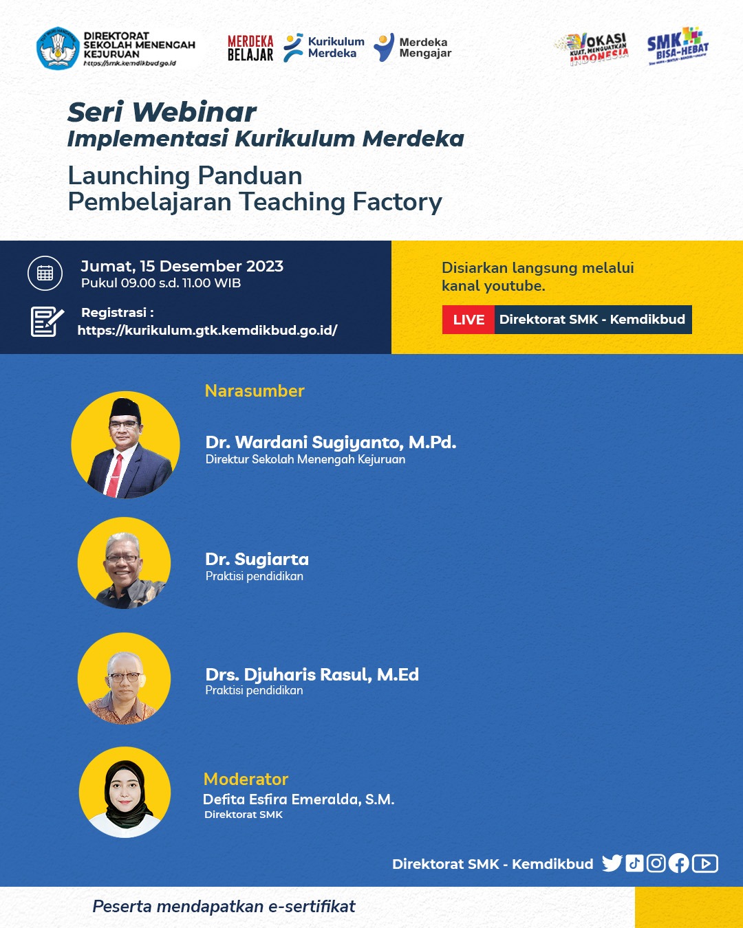 Launching Panduan Pembelajaran Teaching Factory | Webinar IKM ...