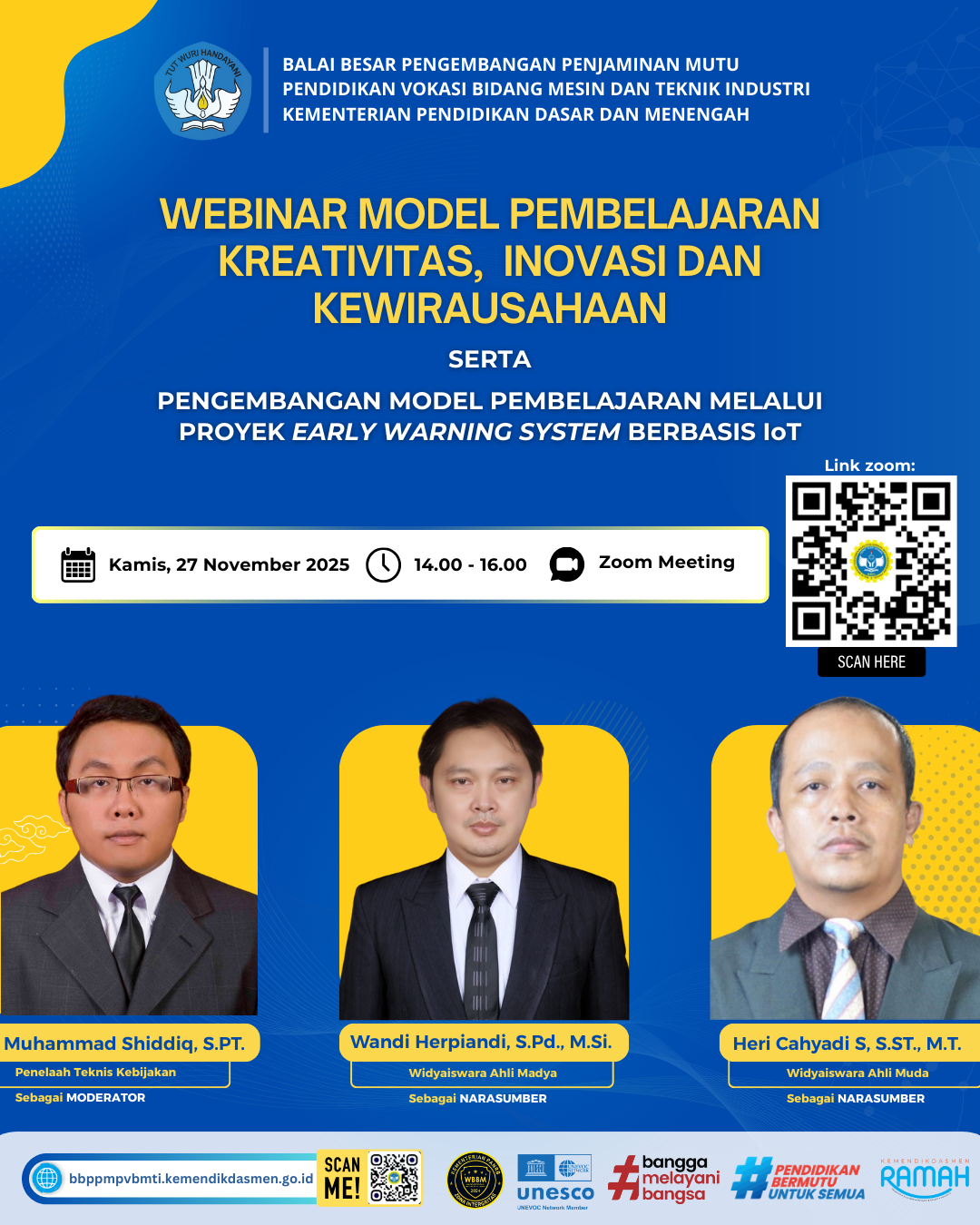 Jadwal Webinar Sudah Berlangsung | Webinar IKM Kemendikbudristek