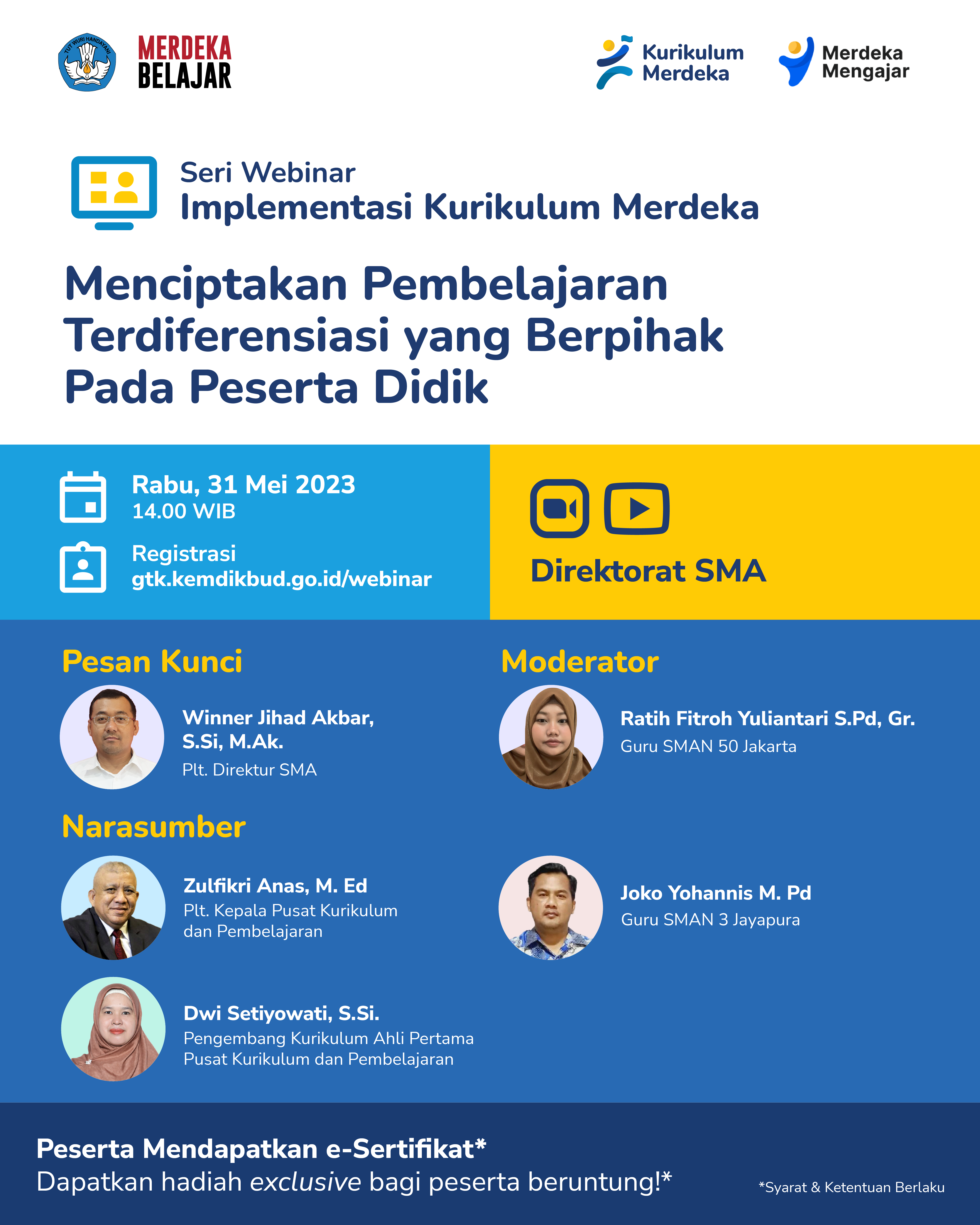 Seri Webinar IKM: Menciptakan Pembelajaran Terdiferensiasi yang ...